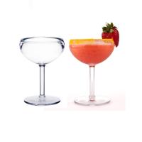 China Food Grade Plastic Martini Glasses 14oz 400ml Margarita Plastic Coupe Glasses for sale