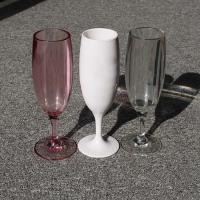China Premium Recyclable Plastic Champagne Glasses 180ml 6oz Unbreakable for sale