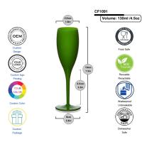 China Reusable Clear Plastic Champagne Glasses Dishwasher Safe for sale