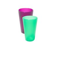 China Reusable Shatterproof Stemless Wine Glasses 20 Ounce Silipint Bomber for sale