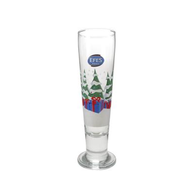 China Polycarbonate Pilsner Glass Footed 14oz 420ml Plastic Juice Glasses for sale