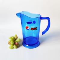 China 1.4L Plastic Juice Pitcher Wine Decanter Large Beverage Carafe Water Pitcher for sale