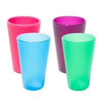 China Reusable Shatterproof Stemless Wine Glasses 20 Ounce Silipint Bomber for sale