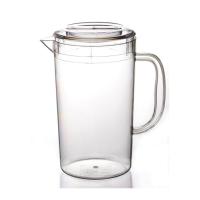 China 2L Plastic Pitcher With Lid Plastic Water Carafe For Hot Cold Juice Beverage for sale