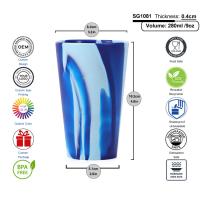 China Straight Up Custom Silipint Cups Outdoor Sili Pint Glass OEM ODM for sale