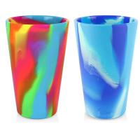 China Silipint Stemless Wine Glasses 480ml Colorful Original Silicone Pint Cup for sale