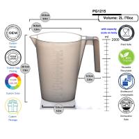China Food Grade BPA Free Plastic Beer Pitcher Stackable Plastic Beer Jug For Bar for sale
