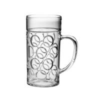 China 43oz Large Plastic Beer Glass 2 Pints Plastic Beer Stein Shatterproof for sale