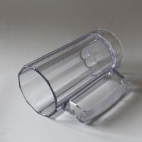 China 470ml SAN Plastic Beer Glasses 16Oz Customizable Plastic Beer Mug With Handle for sale