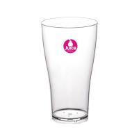 China Nucleated Tulip Plastic Beer Glasses 560ml Unbreakable Polycarbonate Pint Glasses for sale