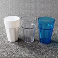 China 12oz Elite Remedy Polycarbonate Highball Glasses White Black Clear Plastic Rock Glasses for sale