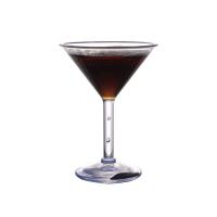 China 6oz Plastic Martini Glasses Unbreakable Crystal Clear Acrylic Cocktail Glasses for sale
