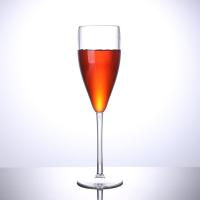 China Reusable Plastic Champagne Glasses Party Red Polycarbonate Champagne Flutes 240ml 8.5oz for sale