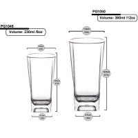 China Square PS Plastic Drinking Glass For Water And Juice 230ml for sale