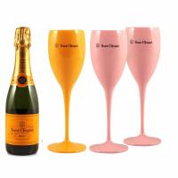 China Eco - Friendly Clicquot Champagne Glasses Reusable Shatterproof Recyclable Veuve for sale