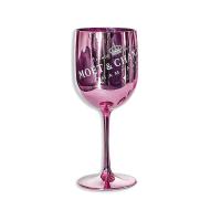 China Rose Gold Plating Moet & Chandon Branded Wine Accessories Acrylic Champagne Glasses Flutes for sale