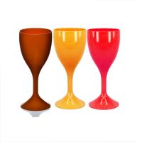 China Premium Reusable Plastic Wine Glasses Bulk 300ml 10oz Food Grade PP for sale