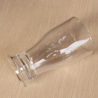 China Clear Plastic Pilsner Glasses 8.5oz Flamefield Acrylic Juice Glasses for sale