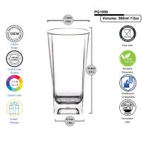 China Beer Cocktail Square Plastic Tumbler Glasses 8oz 12oz Food Grade for sale