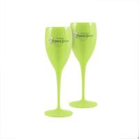 China Perrier Jouet Green Plastic Champagne Flutes 175ml 6oz for sale