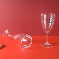 China Reusable Plastic Wine Champagne Glasses Transparent White And Red Color for sale