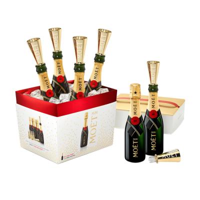 China Gold Pink Plating Moet Chandon Champagne Sipper For Mini Moet Champagne 175ml for sale