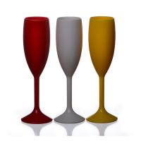 China Reusable Plastic Champagne Glass Acrylic Champagne Flutes for Hotel for sale