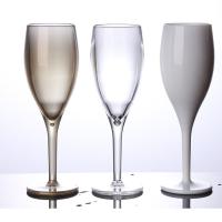 China 2.5oz Small SAN Plastic Biodegradable Champagne Flutes Glasses 70ml for sale