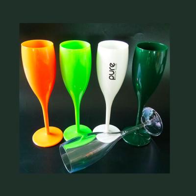 China Reusable Clear Plastic Champagne Glasses Dishwasher Safe for sale