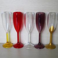 China Biodegradable PLA 5.5Oz Tritan Plastic Champagne Flutes Glass Drinkware for sale