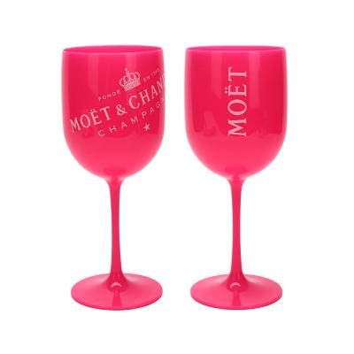 China Unbreakable Branded Moet Chandon Accessories Champagne Glasses With Moet Printing for sale