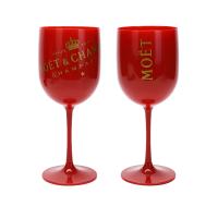 China Unbreakable Branded Moet Chandon Accessories Champagne Glasses With Moet Printing for sale