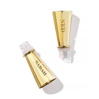 China Prosecco Champagne Wine Stopper And Pourer Gold Plating Wine Bottle Sipper for sale