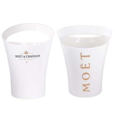 China Limited Edition Branded Wine Accessories Plastic Moet Chandon Cooler Party Champagne Bottle Bucket for sale