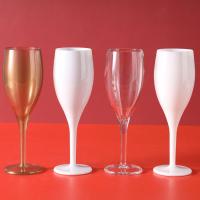China 2.5oz Small SAN Plastic Biodegradable Champagne Flutes Glasses 70ml for sale