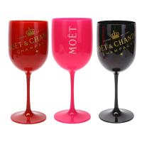 China Unbreakable Branded Moet Chandon Accessories Champagne Glasses With Moet Printing for sale