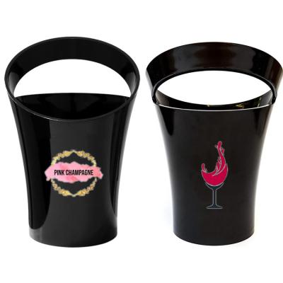 China Reusable Plastic Champagne Ice Bucket 101oz Limited Edition Moet Chandon Cooler for sale