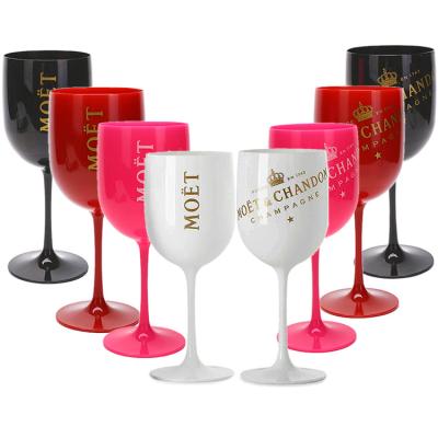 China Reusable White Plastic Moet Chandon Ice Imperial Glasses 450ml 15.5oz for sale