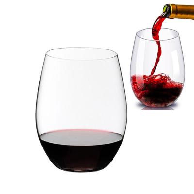 China Shatterproof Plastic Stemless Wine Glasses 12Oz Dishwasher Safe for sale