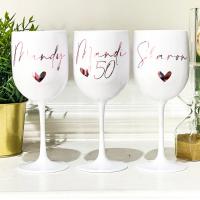 China Reusable Branded Wine Accessories Santero 958 Plastic Wine Goblets for sale