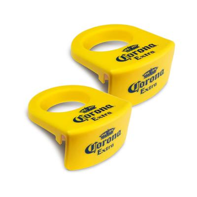 China FDA Branded Wine Accessories Yellow CoronaRita Drink Clips For Slanted Margarita Glasses for sale