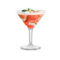 China Modern Recyclable Plastic Martini Glasses Clear Plastic Cocktail Glasses OEM ODM for sale