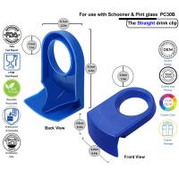 China LFGB Branded Wine Accessories Blue CoronaRita Beer Bottle Holder Clip For Schooner Glass for sale
