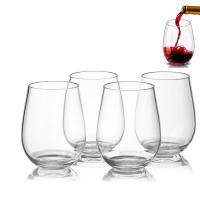 China Shatterproof Plastic Stemless Wine Glasses 12Oz Dishwasher Safe for sale