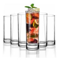 China Reusable Polystyrene Plastic Hi Ball Glasses 210ml For Weddings Parties for sale