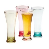 China Shatterproof Water Juice Plastic Beer Glasses Cold Soft Plastic Drink Glasses 320ml for sale