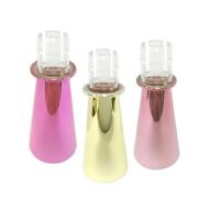 China Metallic Gold Pink Plating Champagne Bottle Sippers For Mini Wine Bottle for sale