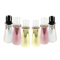 China Metallic Gold Pink Plating Champagne Bottle Sippers For Mini Wine Bottle for sale