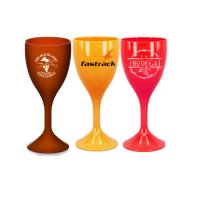 China Premium Reusable Plastic Wine Glasses Bulk 300ml 10oz Food Grade PP for sale