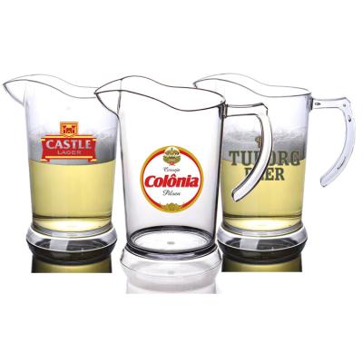 China 1.4L Plastic Juice Pitcher Wine Decanter Large Beverage Carafe Water Pitcher for sale